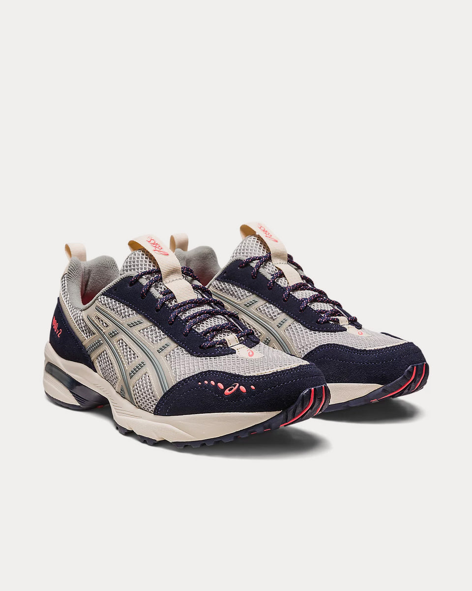 Asics GEL-1090v2 Mid Grey / Oatmeal Low Top Sneakers - Sneak in Peace