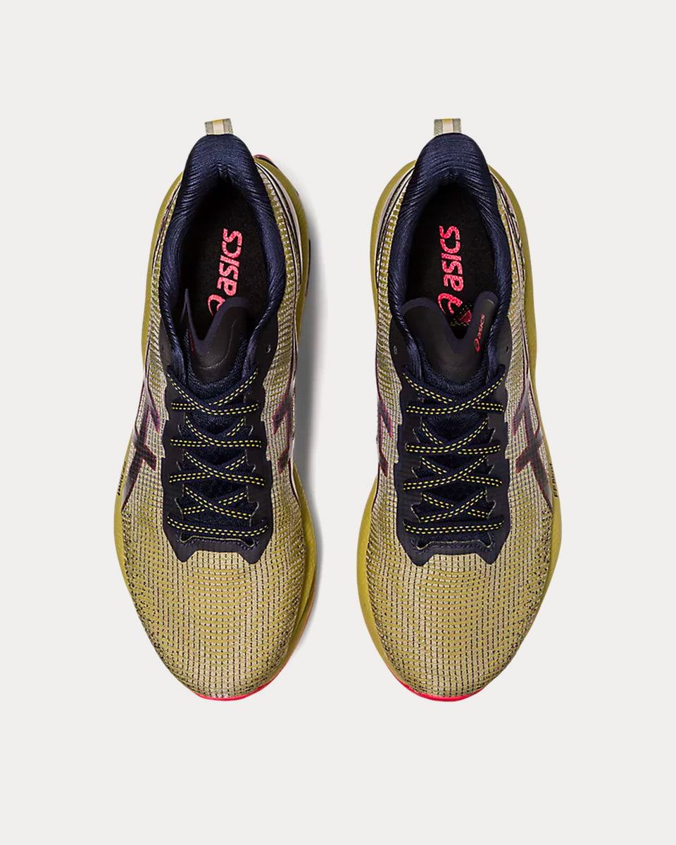 Asics Gel-Kinsei Blast LE 2 Olive Oil / Electric Red Running Shoes ...