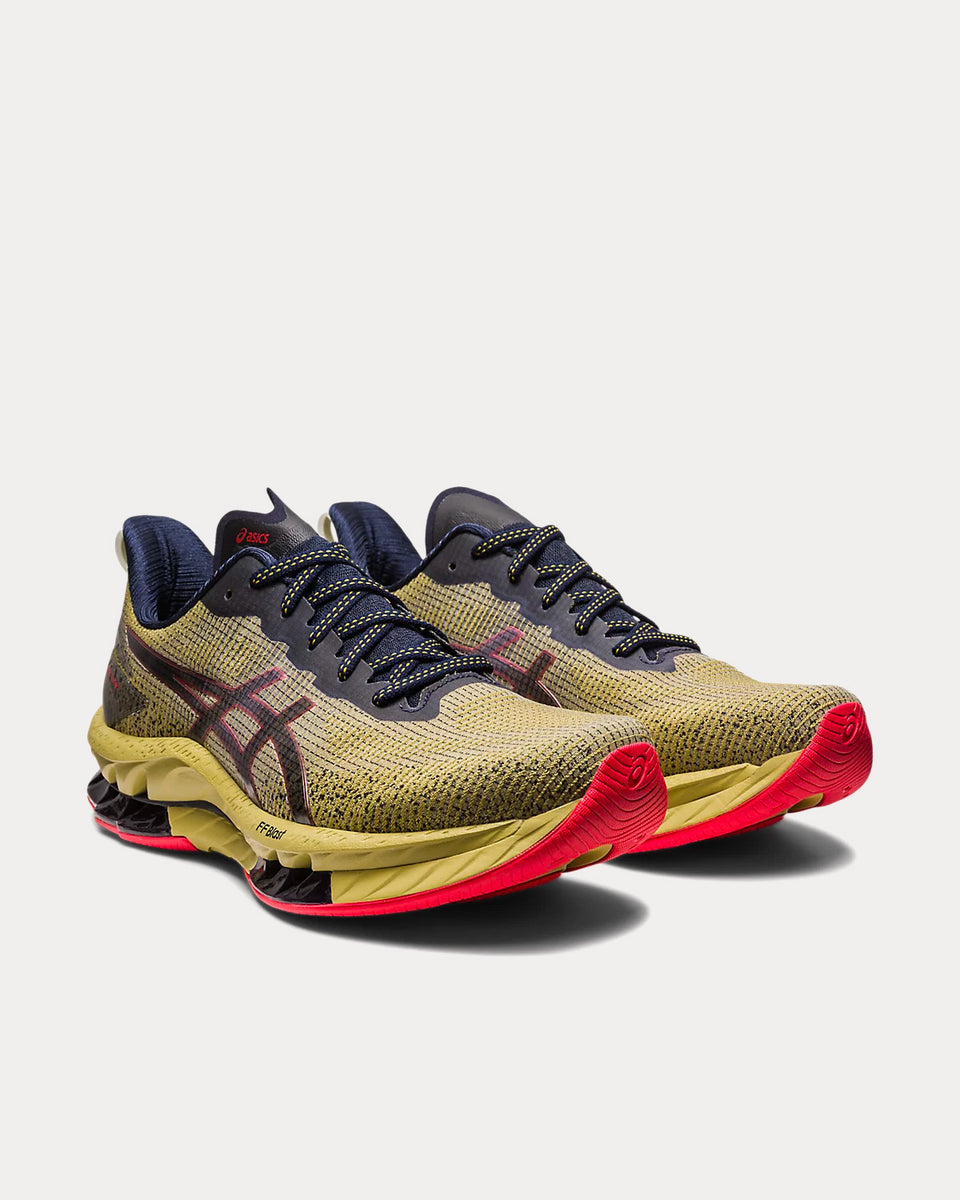 Asics Gel-Kinsei Blast LE 2 Olive Oil / Electric Red Running Shoes ...