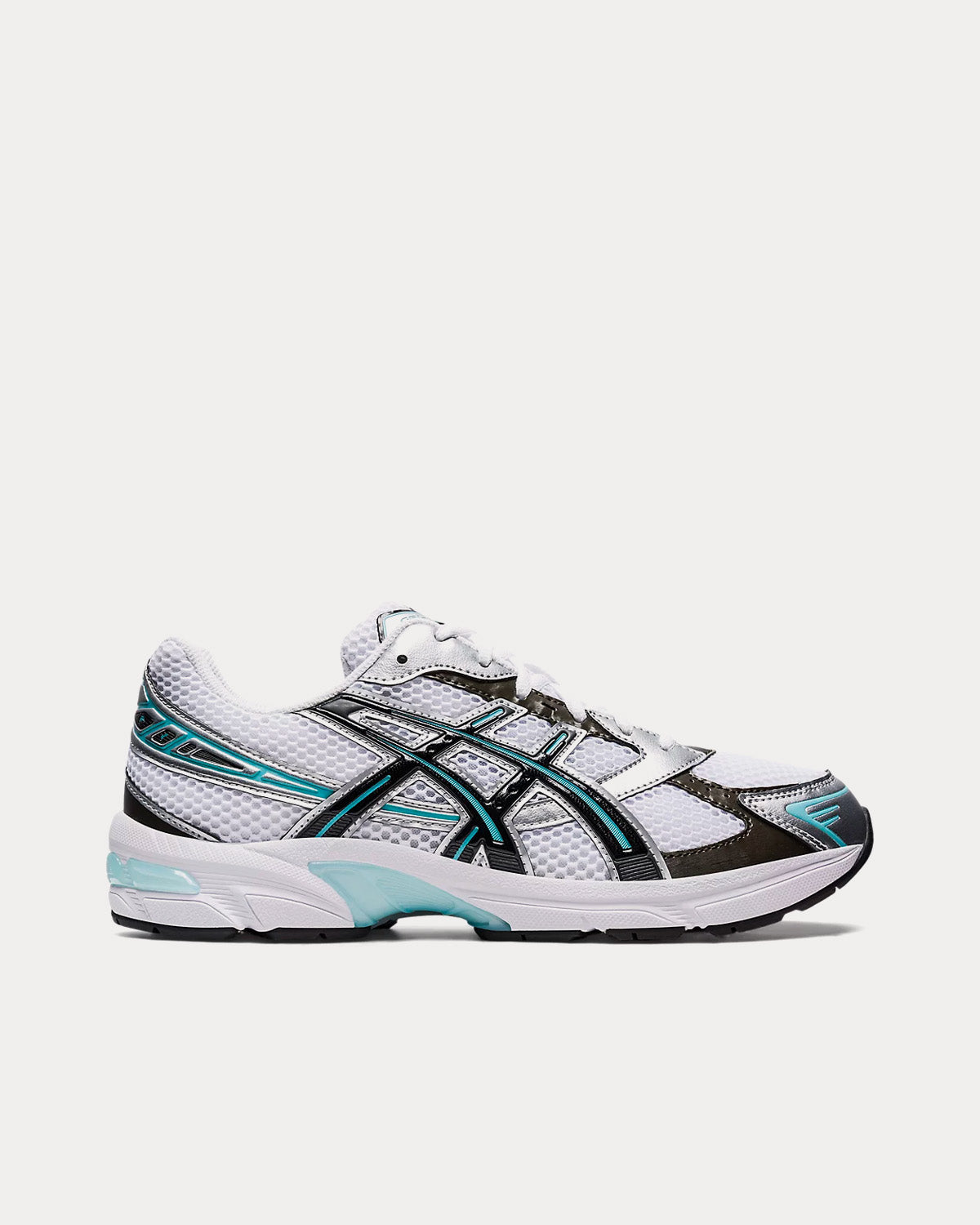 Asics Men's Gel-1130 White / Black / Blue Low Top Sneakers