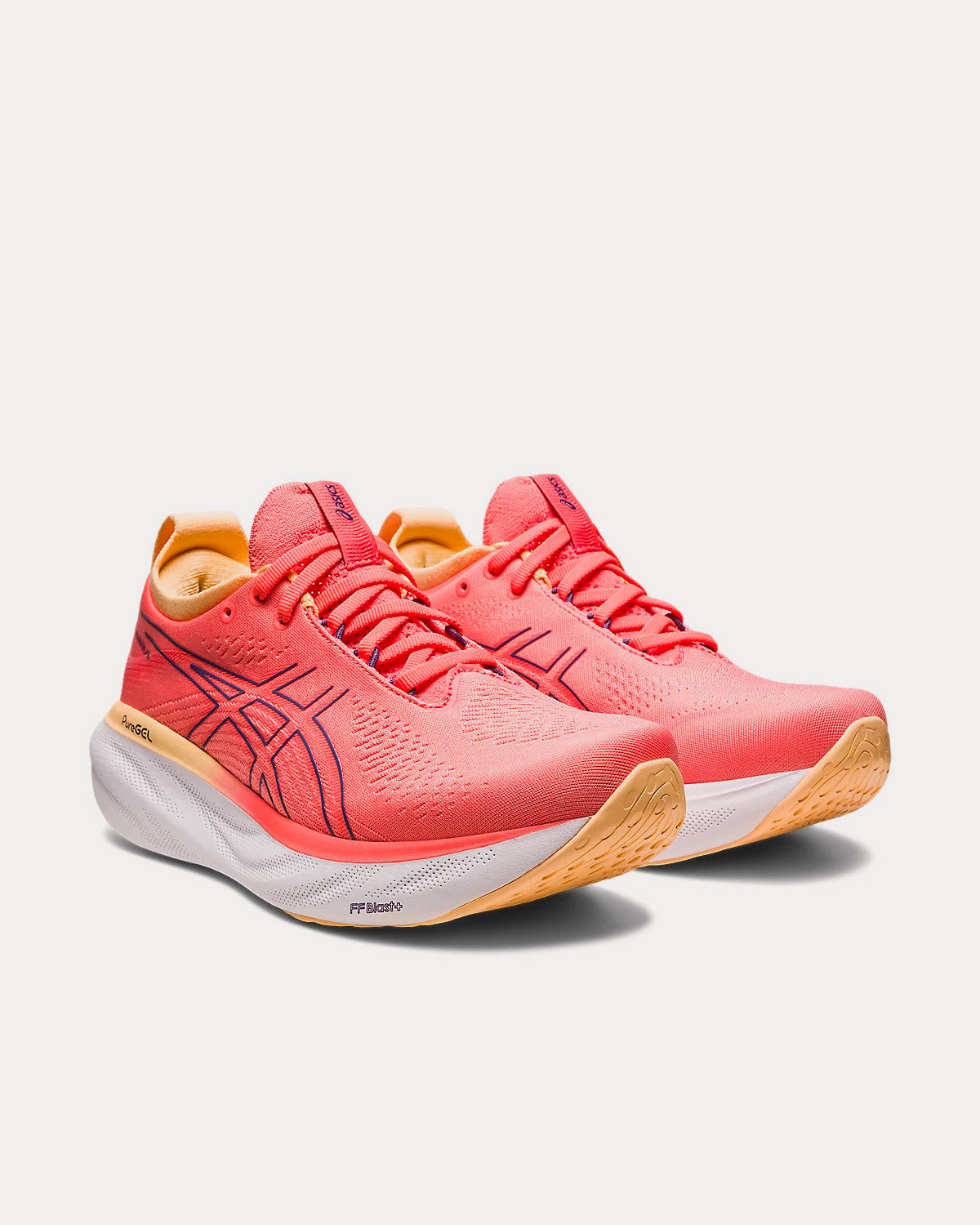 Asics Gel-Nimbus 25 Papaya / Dusty Purple Running Shoes - Sneak in Peace