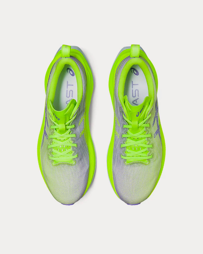 Asics Superblast Hazard Green / Amethyst Running Shoes - Sneak in Peace