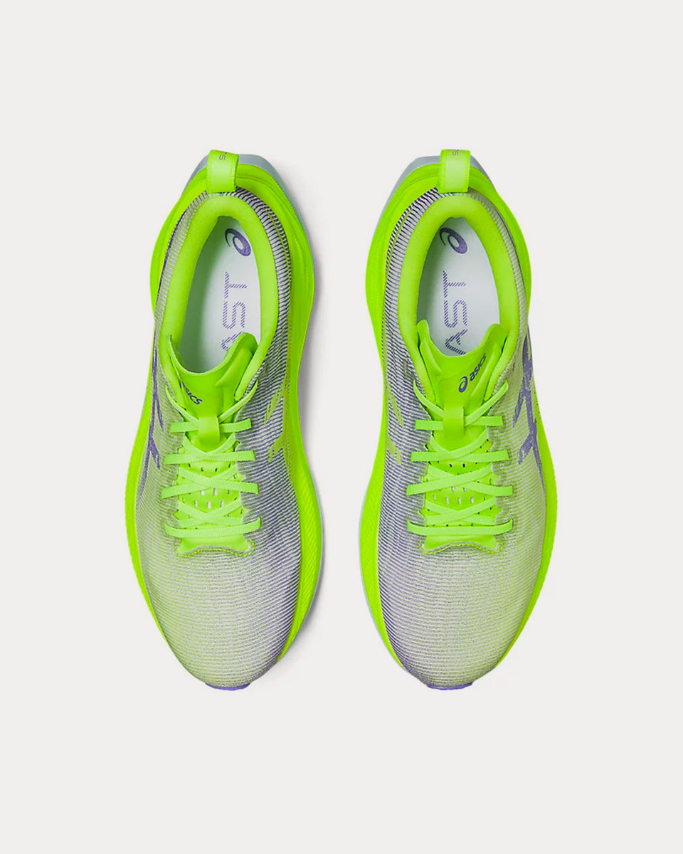Asics Superblast Hazard Green / Amethyst Running Shoes - Sneak in Peace