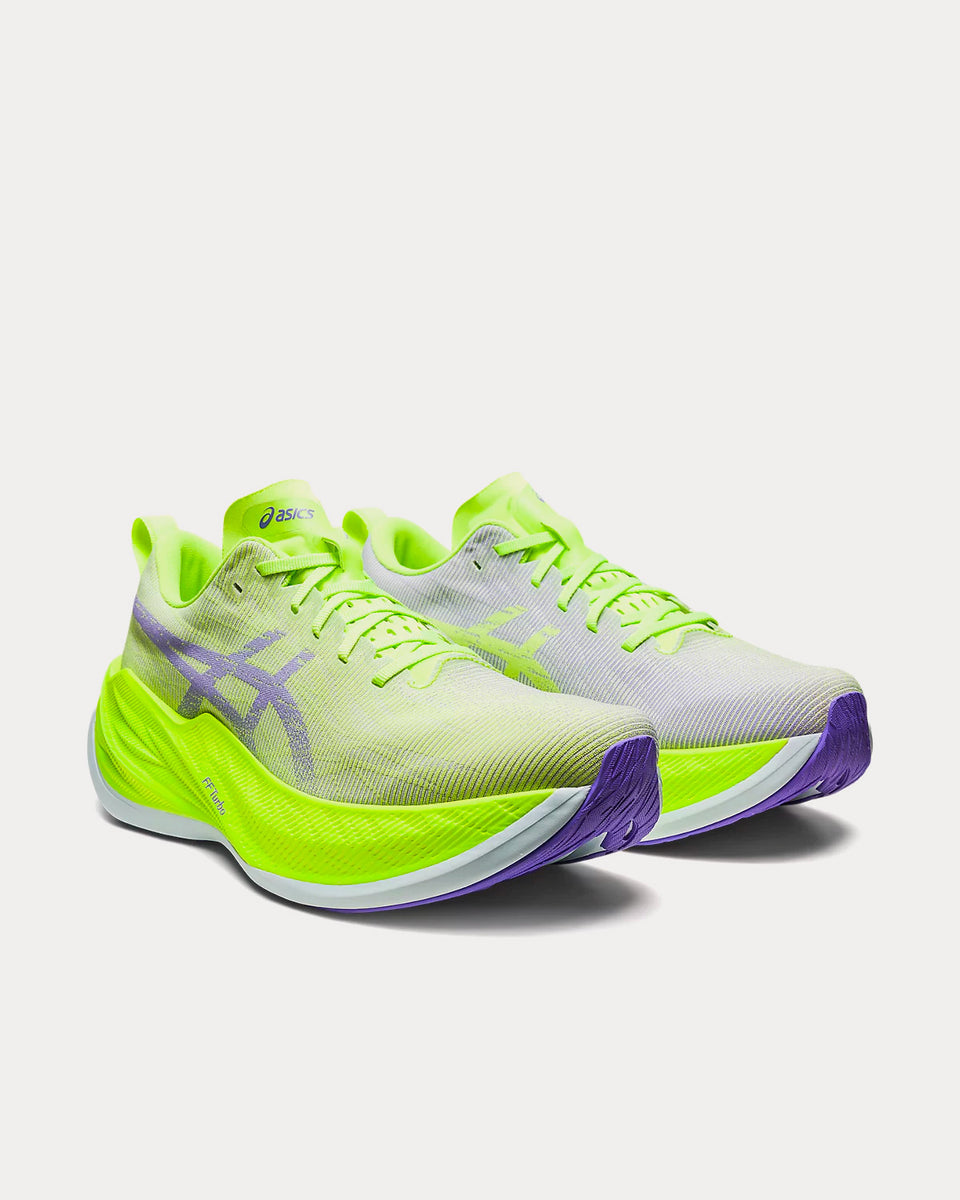 Asics Superblast Hazard Green / Amethyst Running Shoes - Sneak in Peace