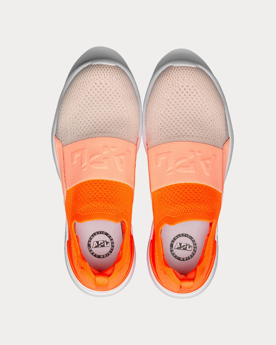 Neon Peach Nike Running Shoes