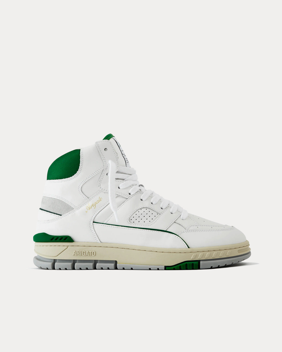 Axel Arigato Men's Area Hi White / Green High Top Sneakers & Trainers