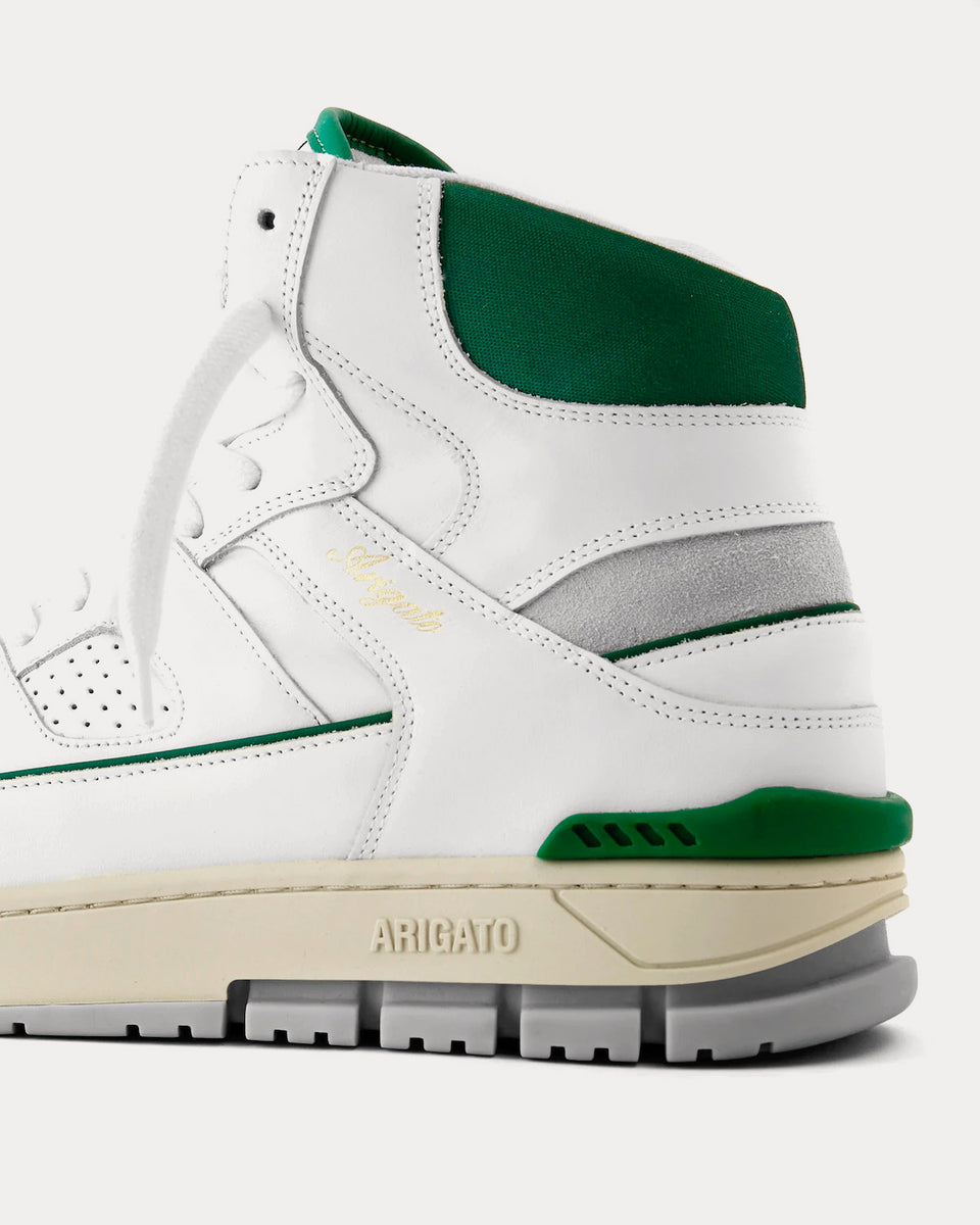 Axel Arigato Area Hi White / Green High Top Sneakers - Sneak in Peace