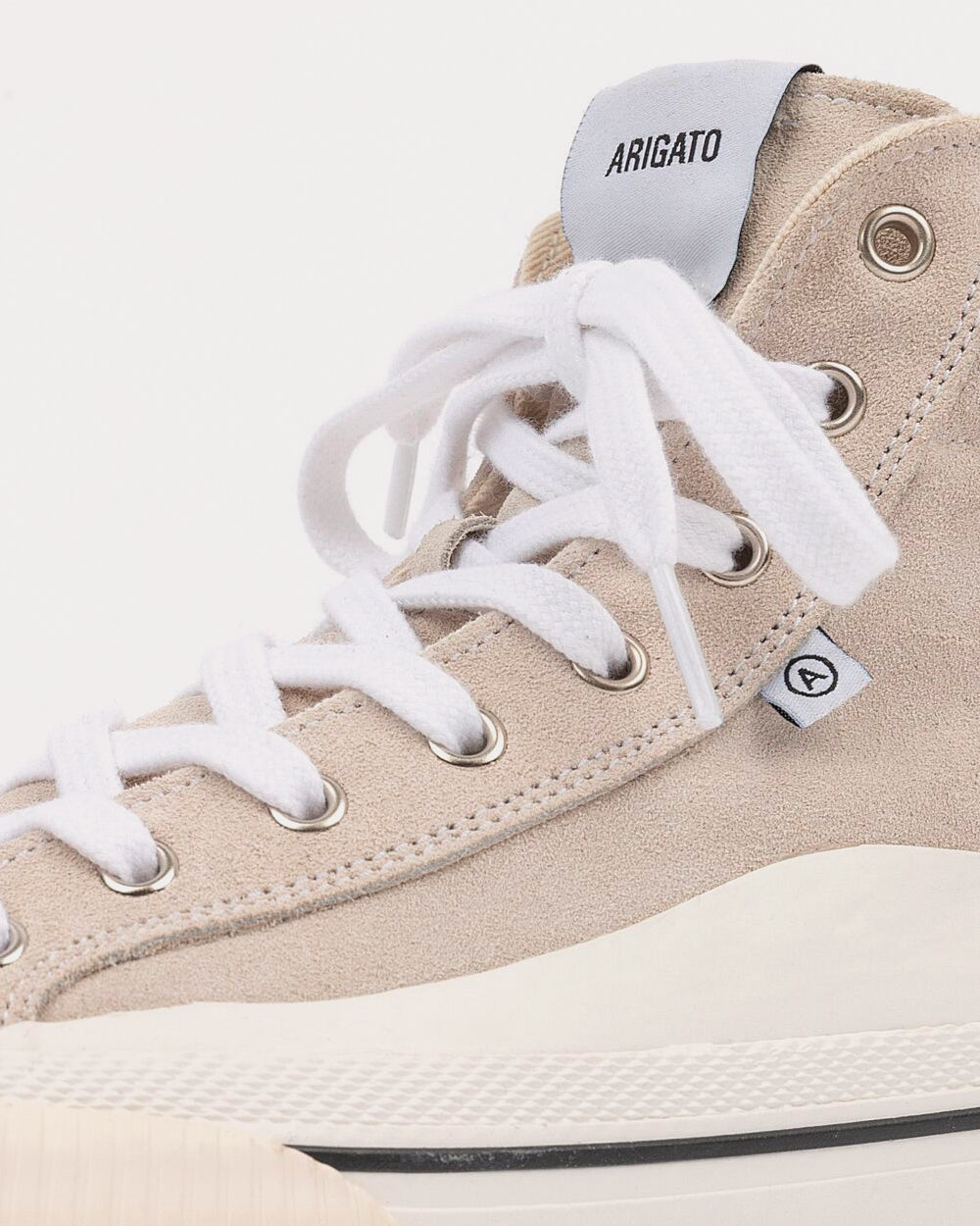 Axel Arigato Women's Midnight Suede Pale Beige High Top Sneakers