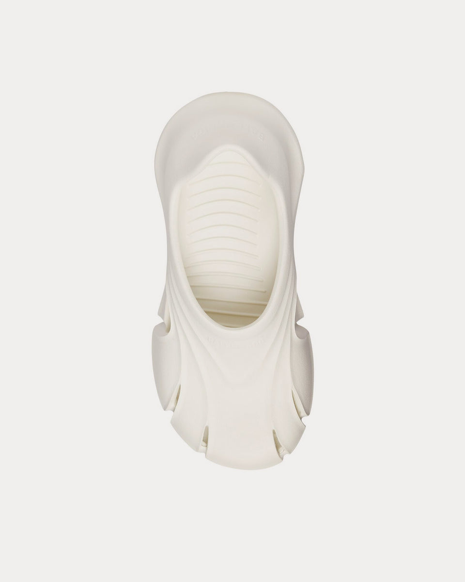 Balenciaga Mold Closed Rubber Off-White Slip Ons - Sneak in Peace