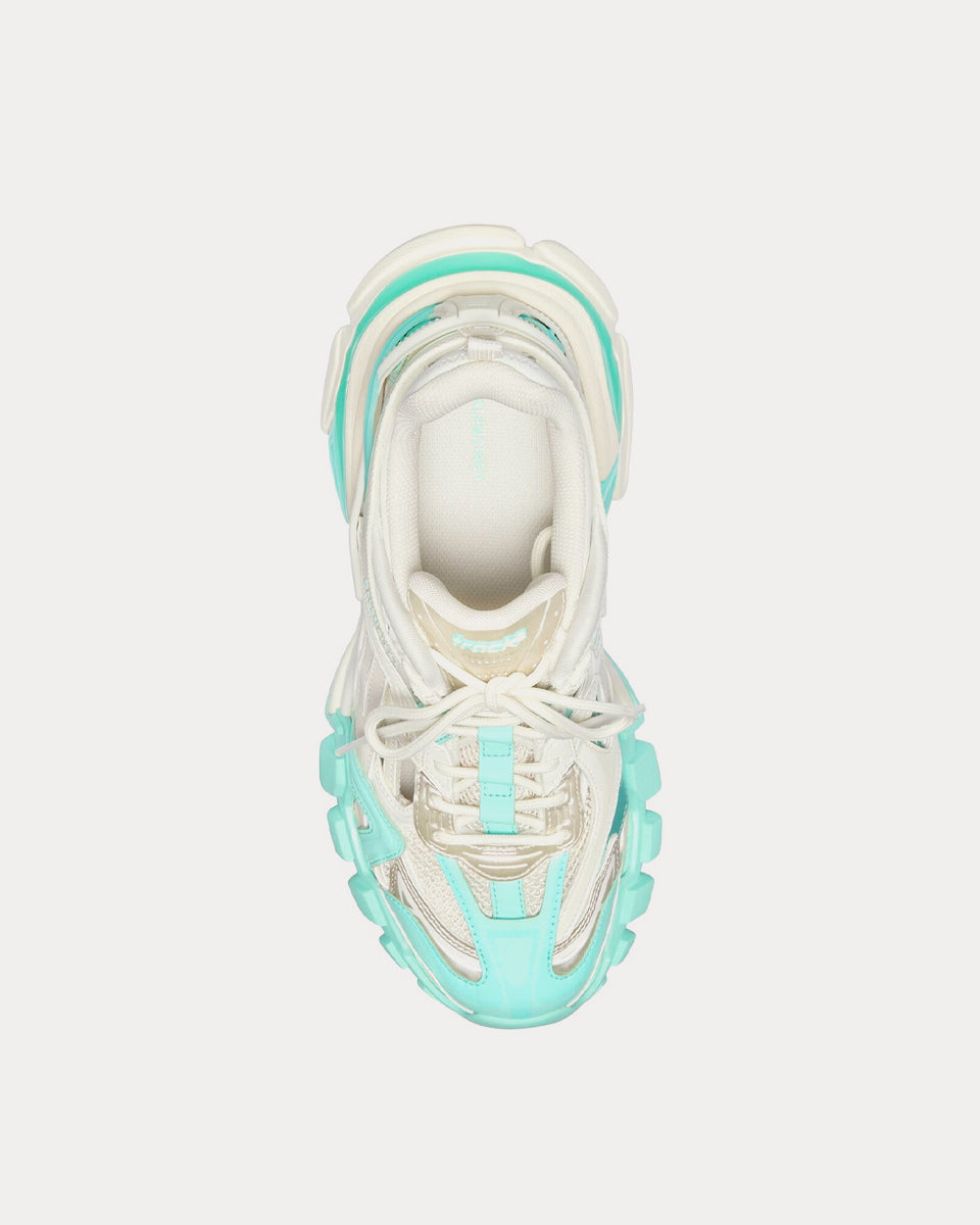 Balenciaga Track.2 Mesh & Nylon Light Green / Light Beige / Grey Low ...