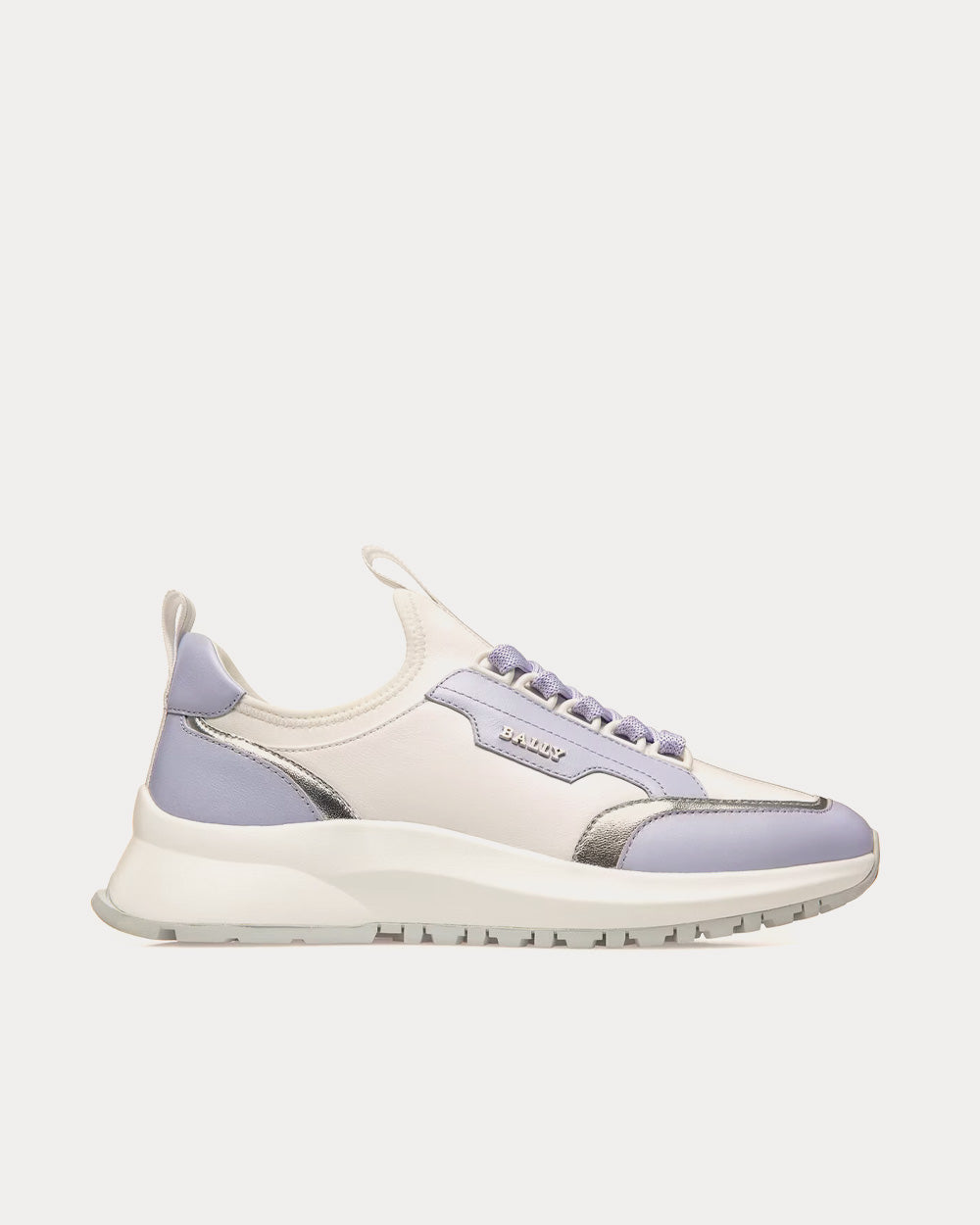 Bally Women's Deven White / Lilac Low Top Sneakers & Trainers