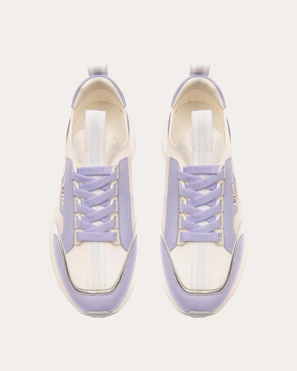 Bally Women's Deven White / Lilac Low Top Sneakers & Trainers