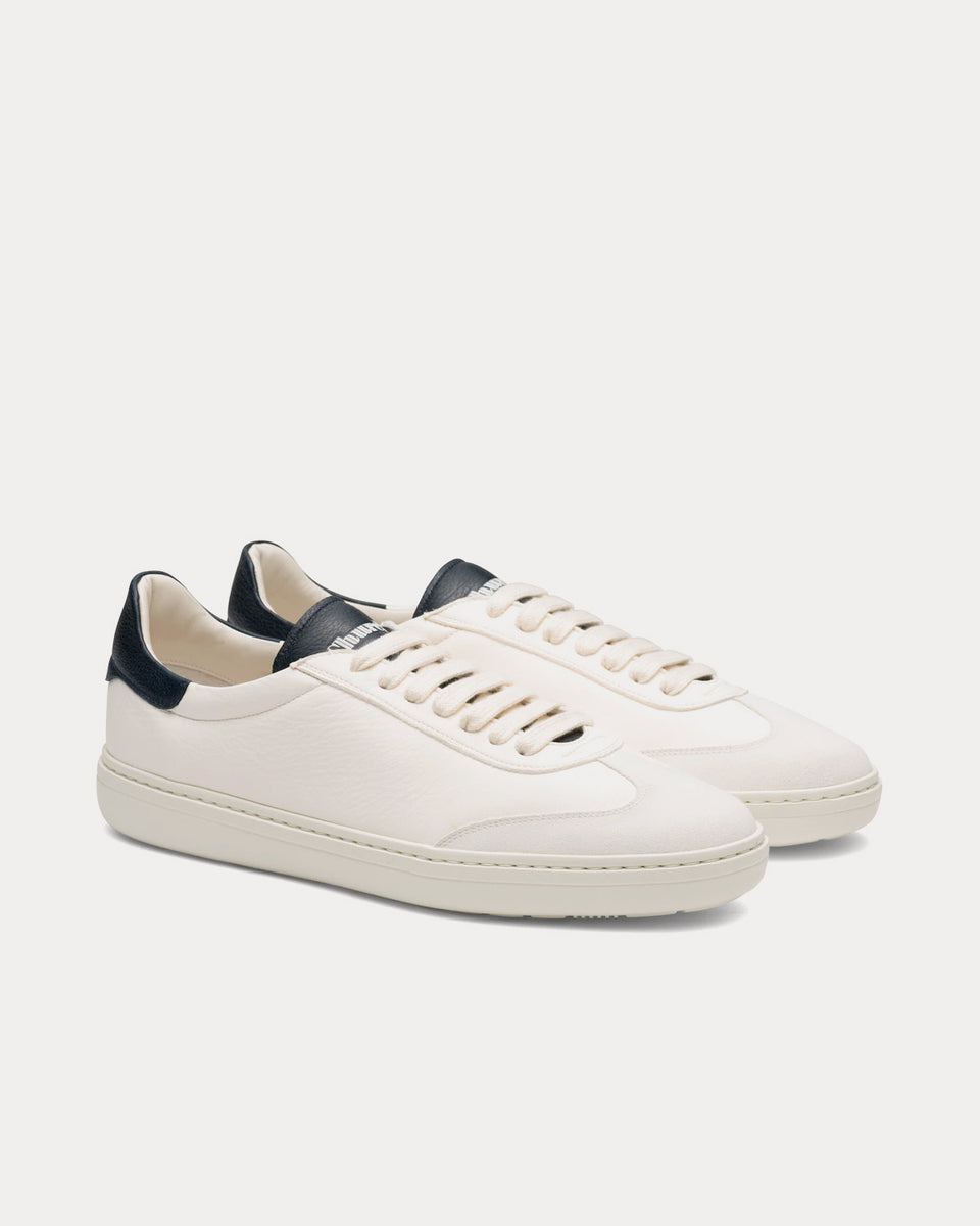 Church's Boland 2 Deerskin and Suede Classic Ivory Low Top Sneakers ...