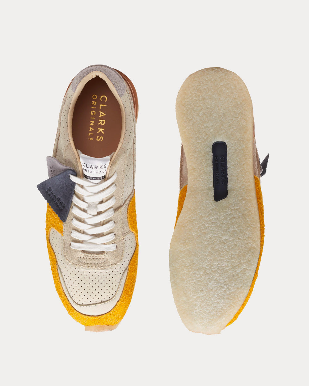 Clarks Tor Run Yellow Combination Low Top Sneakers - Sneak in Peace