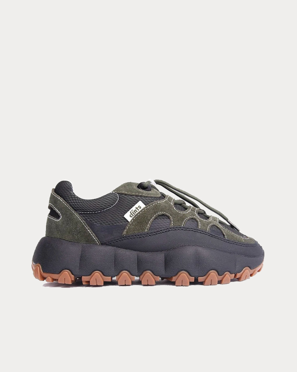 Clints Inc Unisex TRL Footprints Field Green Low Top Sneakers