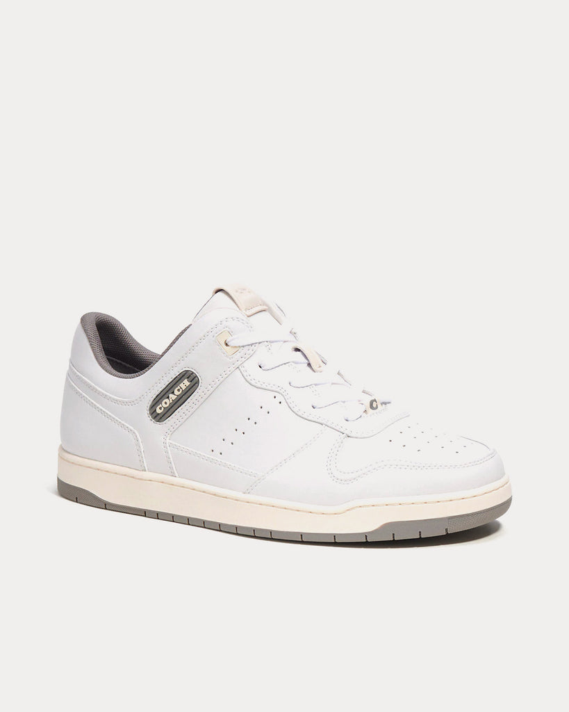 Coach C201 Optic White / Heather Grey Low Top Sneakers - Sneak in Peace