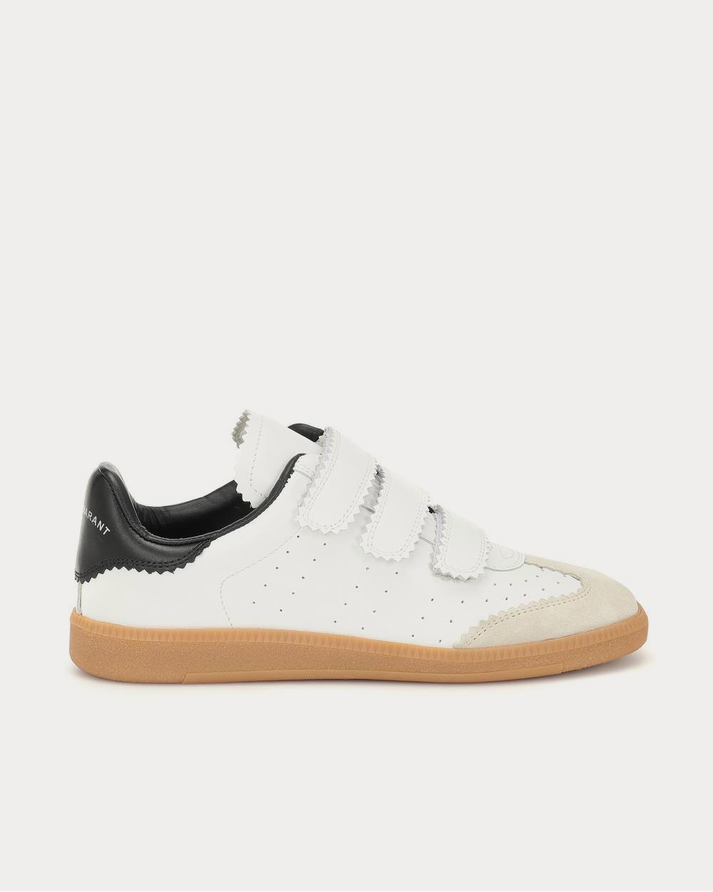 Isabel Marant Women's Beth leather and suede White Low Top Sneakers ...
