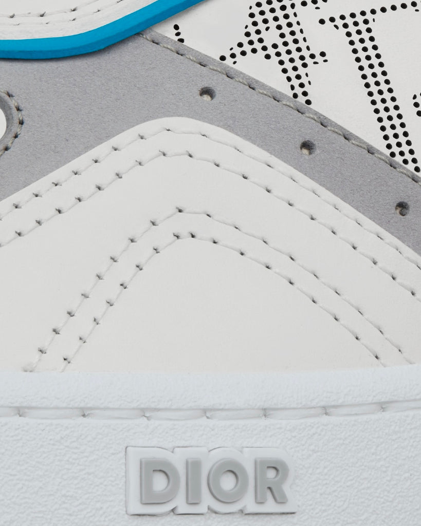 Dior B27 White and Light Blue Smooth Calfskin with White Dior Oblique ...