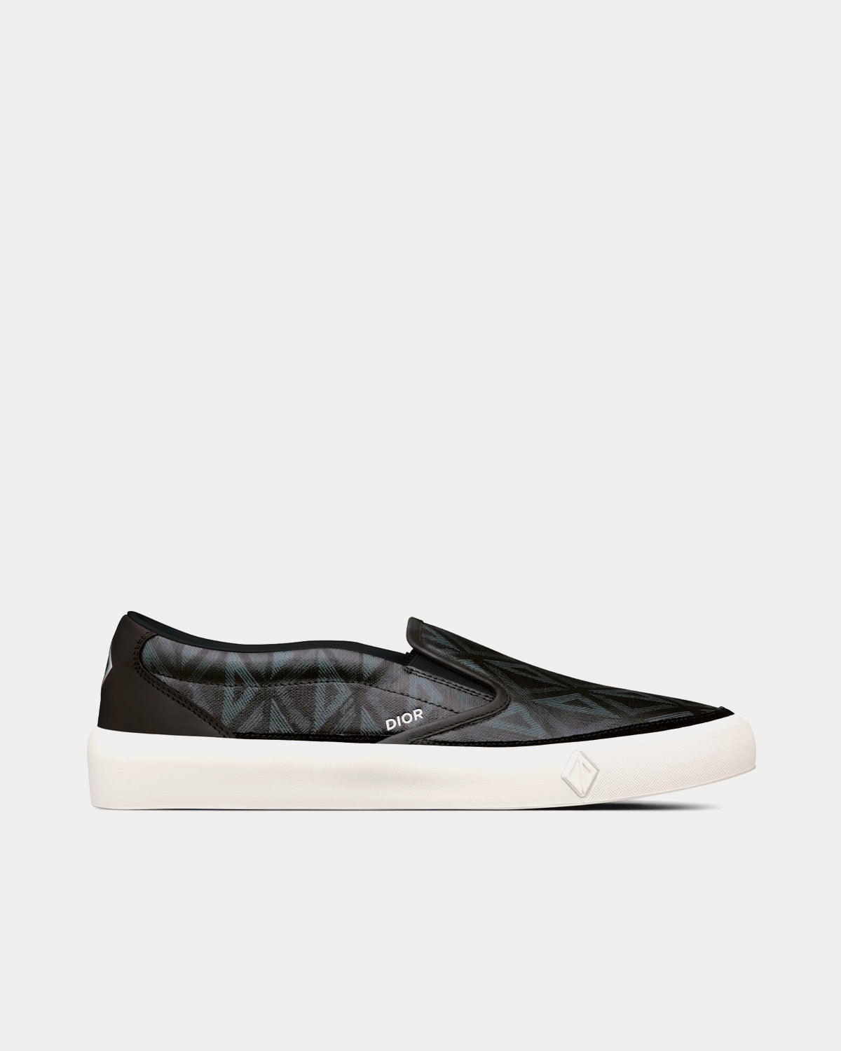 Dior Men's B101 Black CD Diamond Canvas and Smooth Calfskin Slip On ...