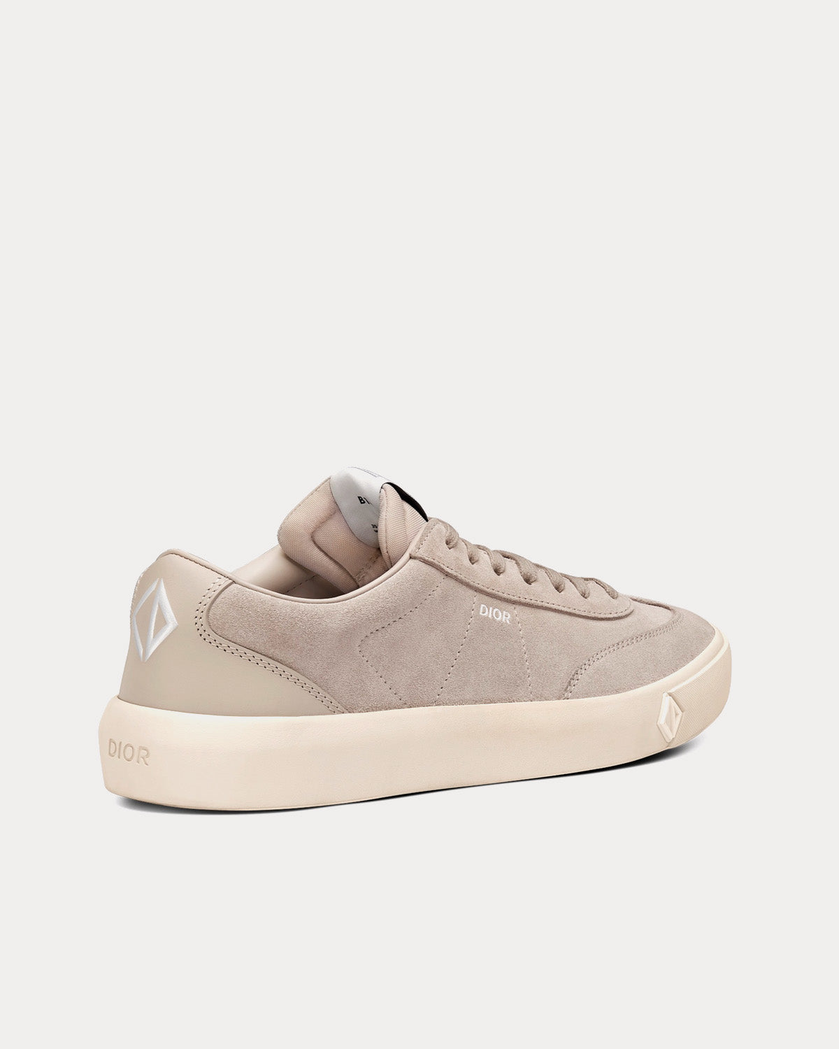 Dior Men's B101 Greige Nubuck Calfskin Low Top Sneakers & Trainers