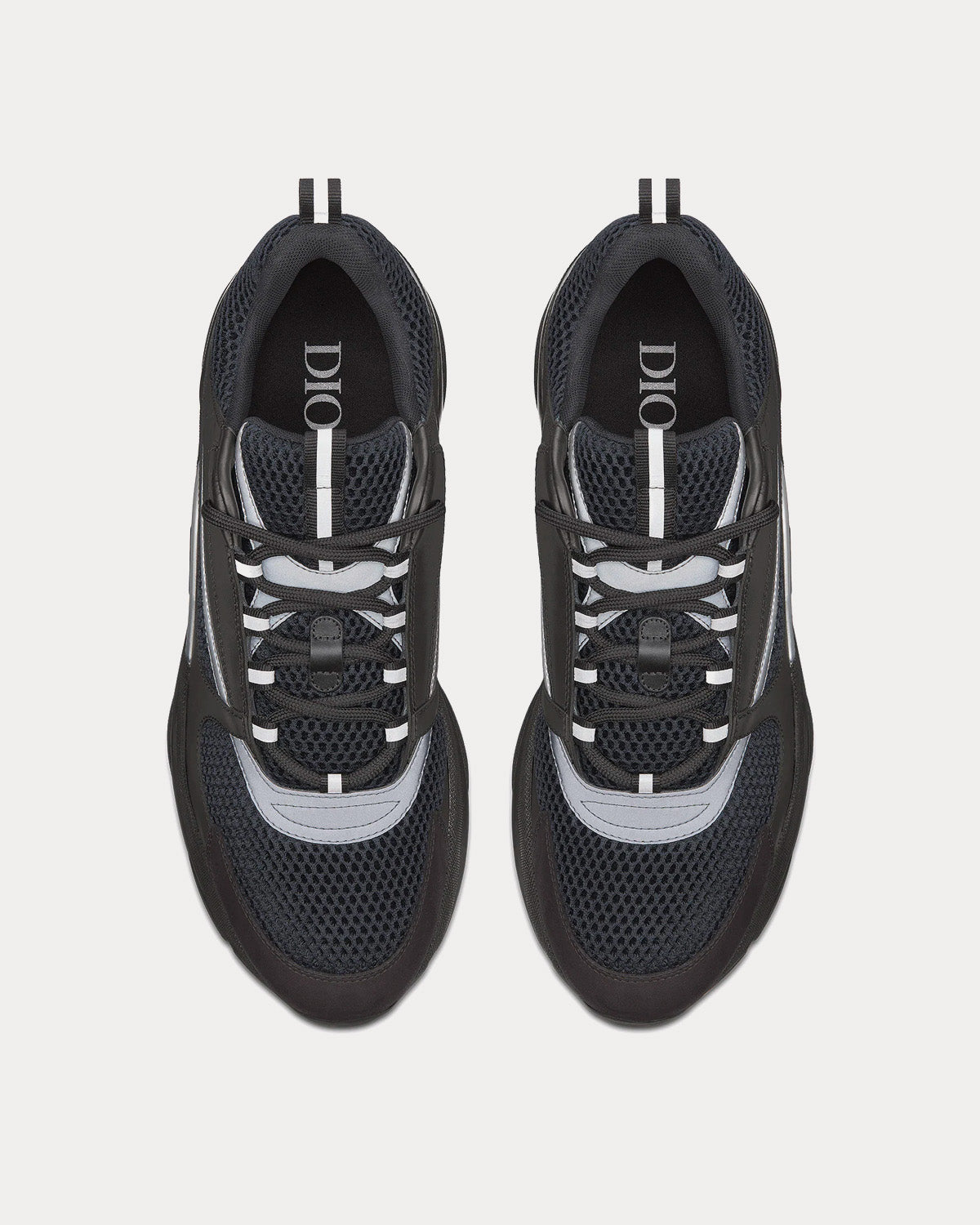 Dior B22 Technical Mesh & Smooth Calfskin Black Low Top Sneakers - Sneak in Peace