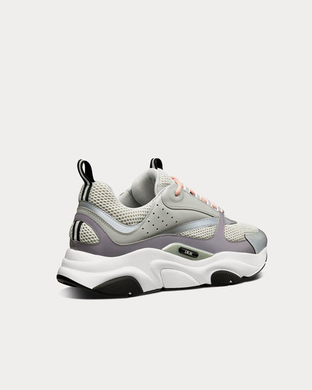 Dior Men's B22 Gray Technical Mesh and Smooth Calfskinn Low Top ...