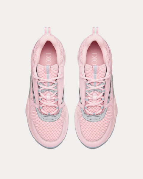 Dior B22 Pink Technical Mesh and Smooth Calfskin Low Top Sneakers ...