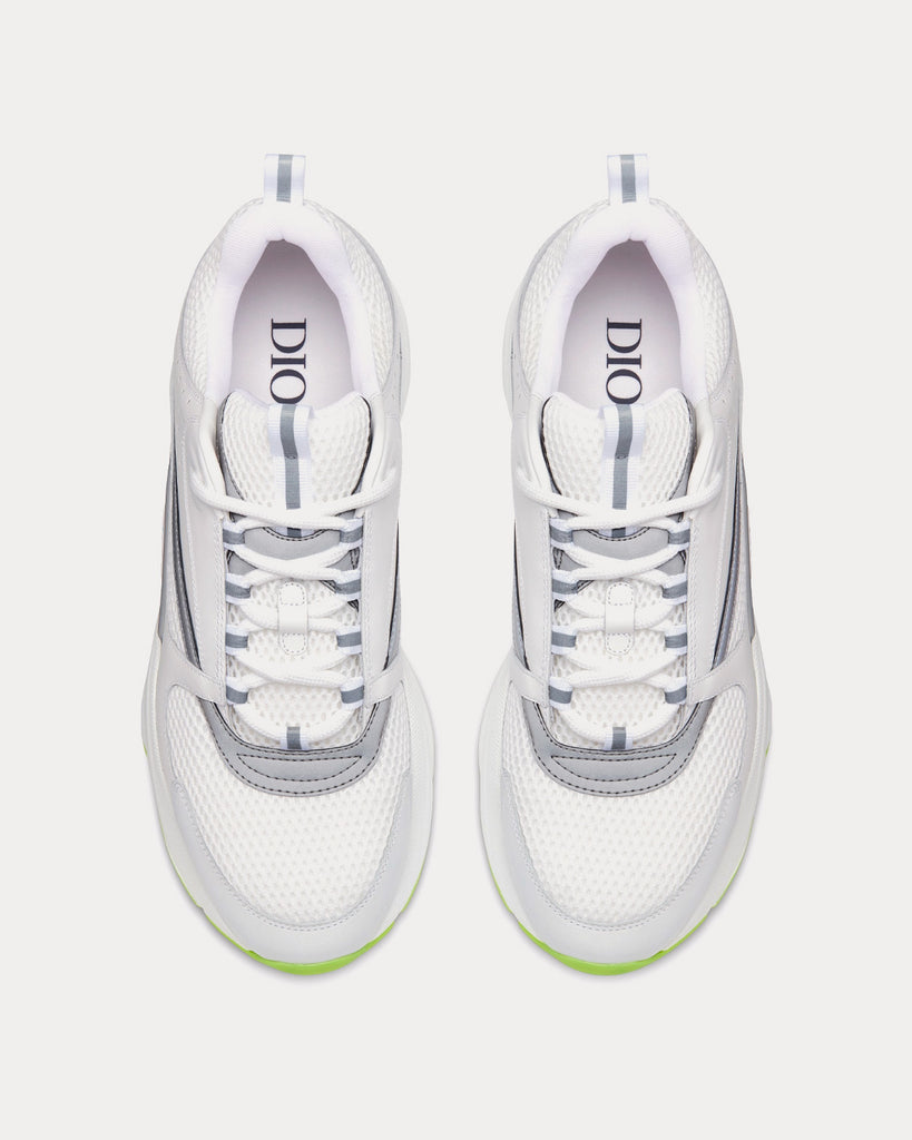 Dior B22 White Technical Mesh and Smooth Calfskin Low Top Sneakers ...