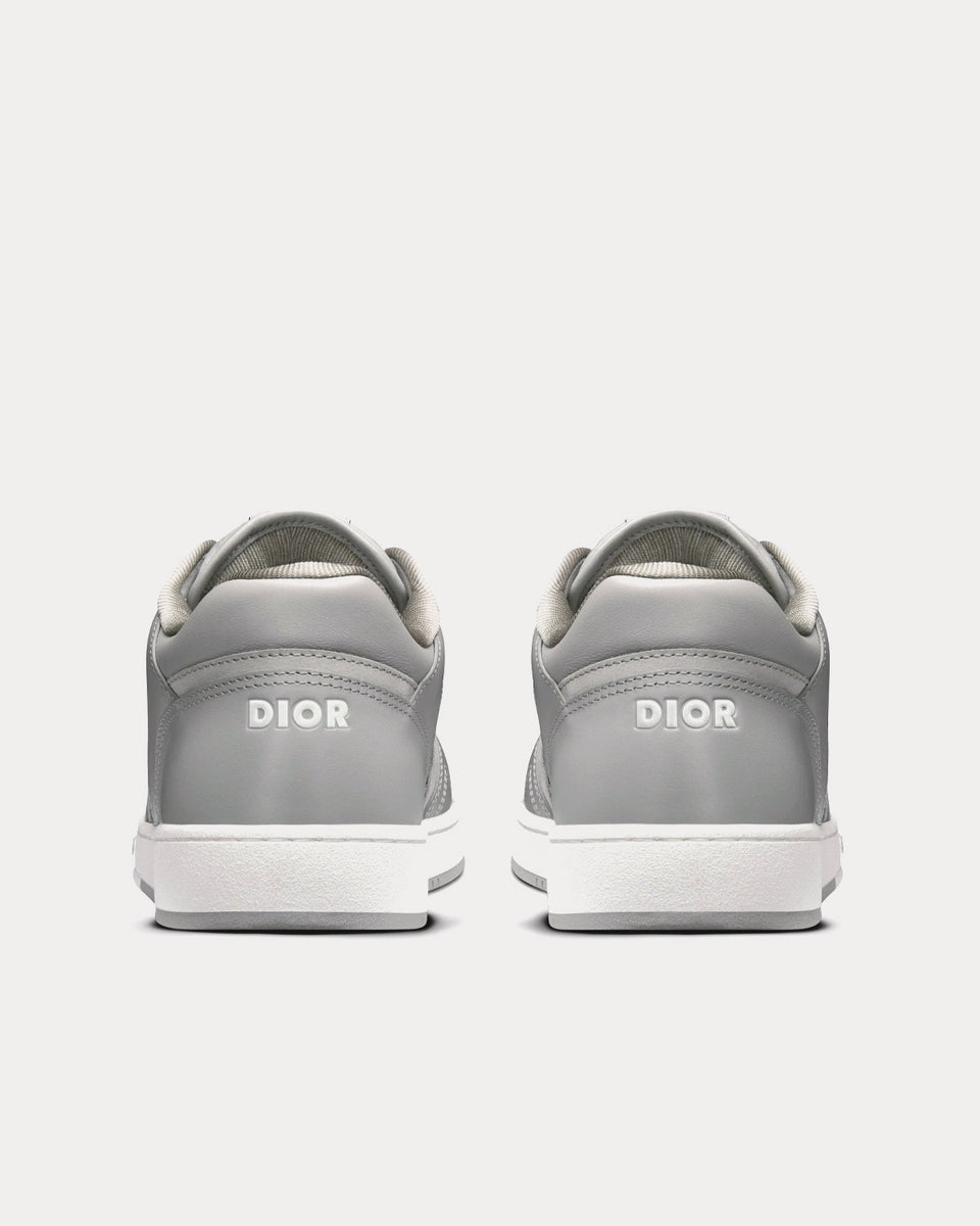 Dior B27 Dior Gray Smooth Calfskin and CD Diamond Canvas Low Top ...