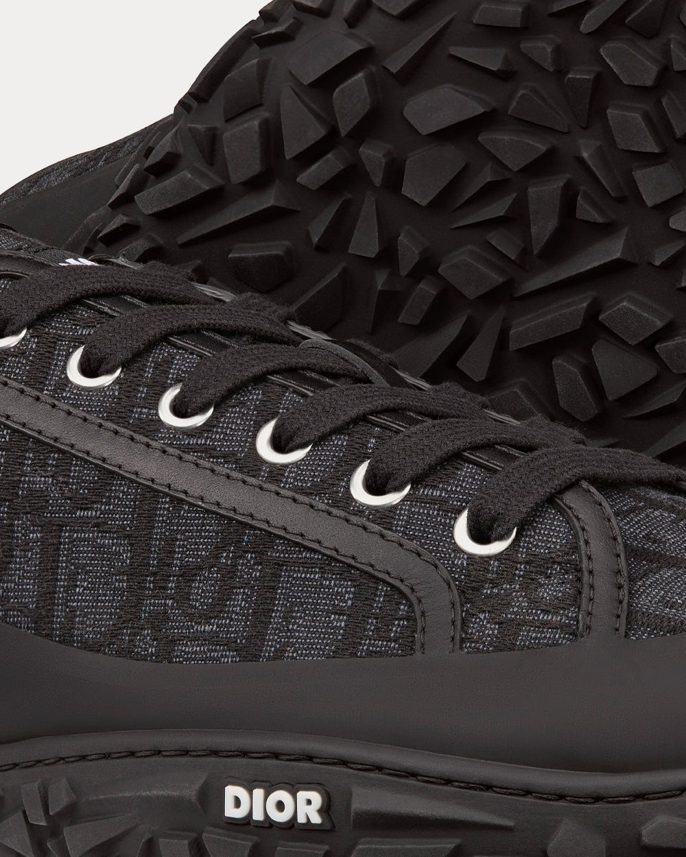 Dior B28 Black Dior Oblique Jacquard and Rubber Low Top Sneakers ...