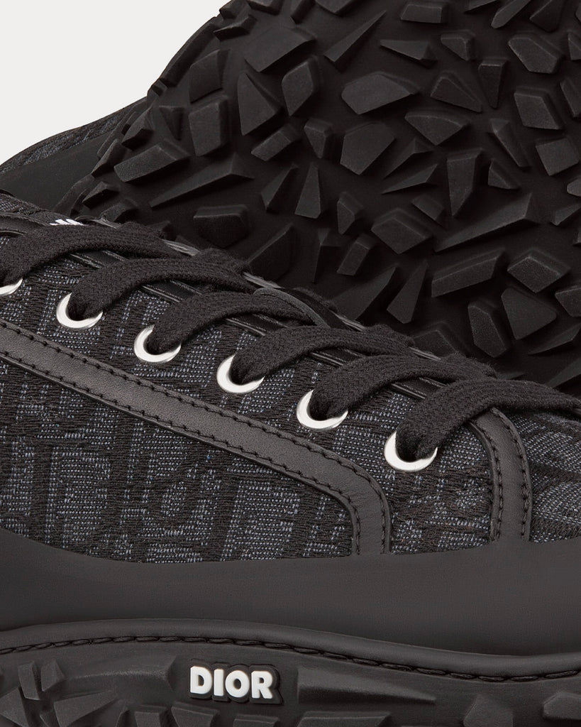 Dior B28 Black Dior Oblique Jacquard and Rubber Low Top Sneakers ...