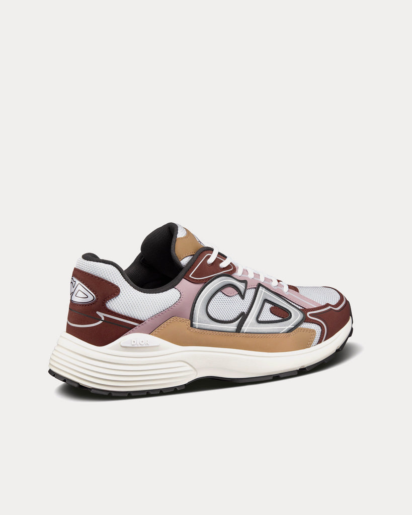 Dior B30 White Mesh and Brown and Beige Technical Fabric Low Top ...