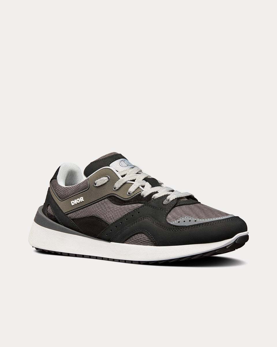Dior B29 Gray Technical Mesh, Black Suede and Smooth Calfskin Low Top ...