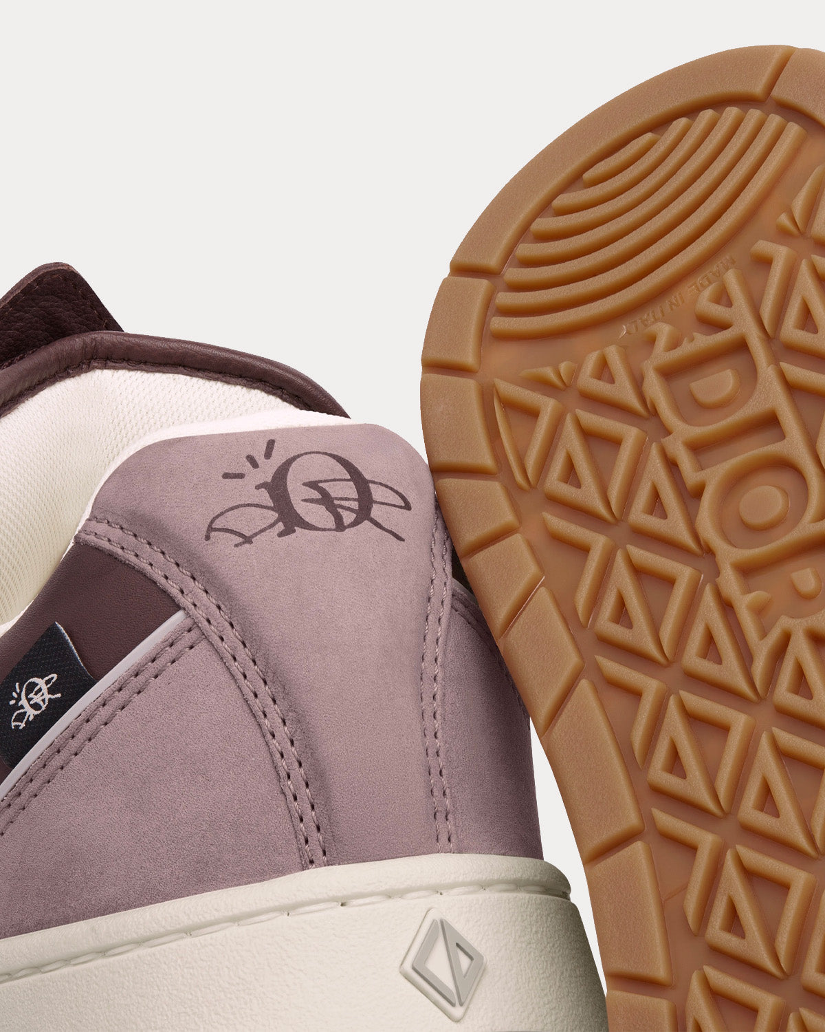 Dior x Travis Scott Men's B713 'Cactus Jack' Mocha Grained Calfskin and Technical Mesh with ...