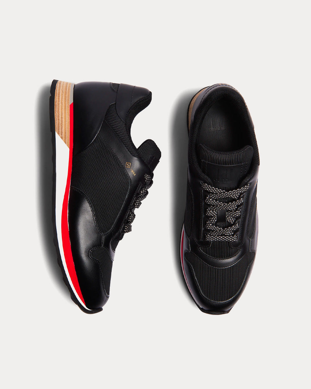 Dunhill Men's Duke Mesh Runner Black Low Top Sneakers & Trainers