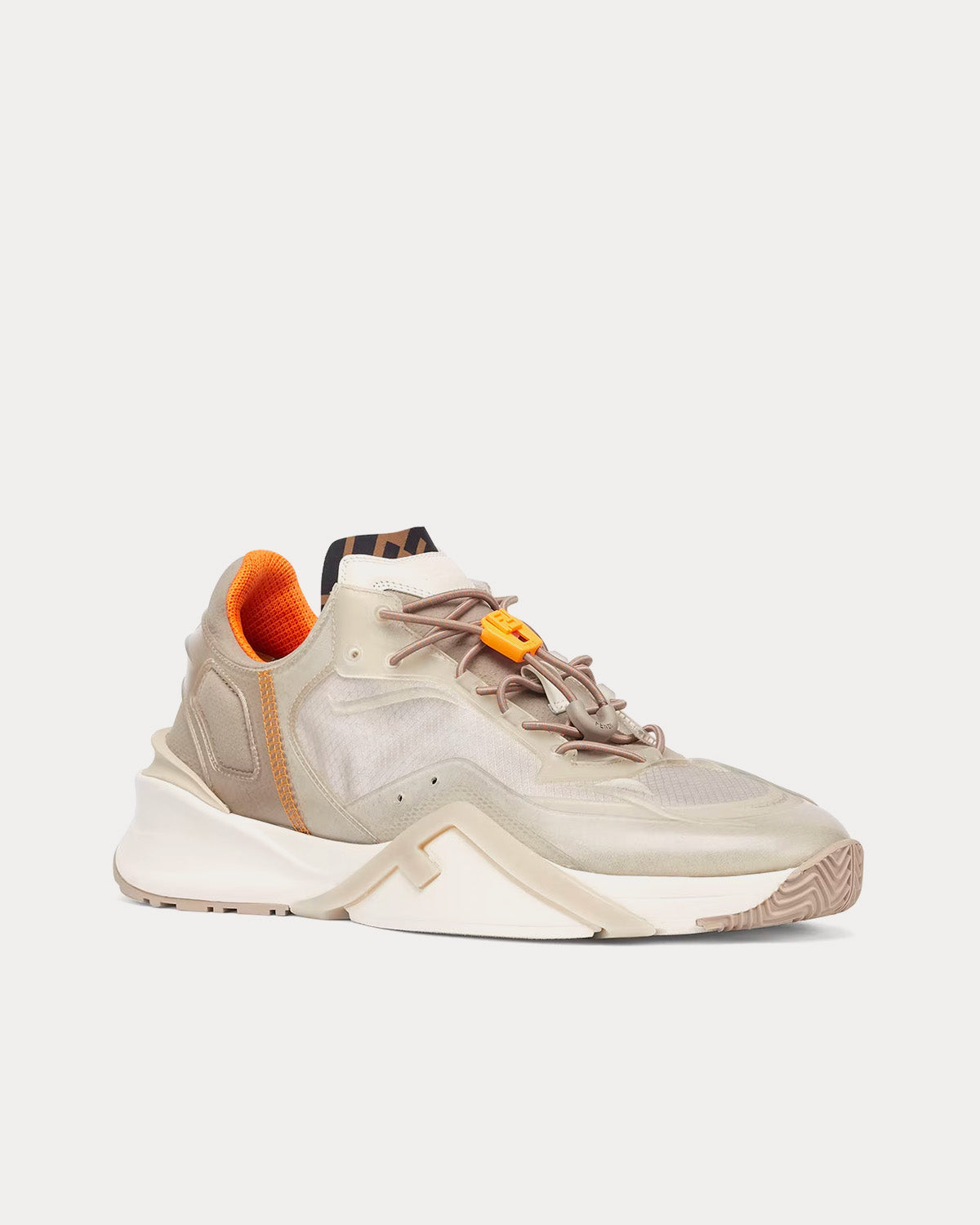 Buy Fendi Men's Flow Nylon Beige Low Top Sneakers & Trainers