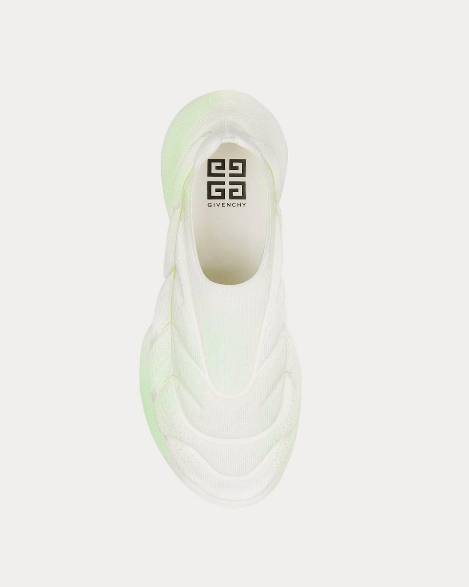Givenchy TK-360+ Knit White / Green Slip On Sneakers - Sneak in Peace