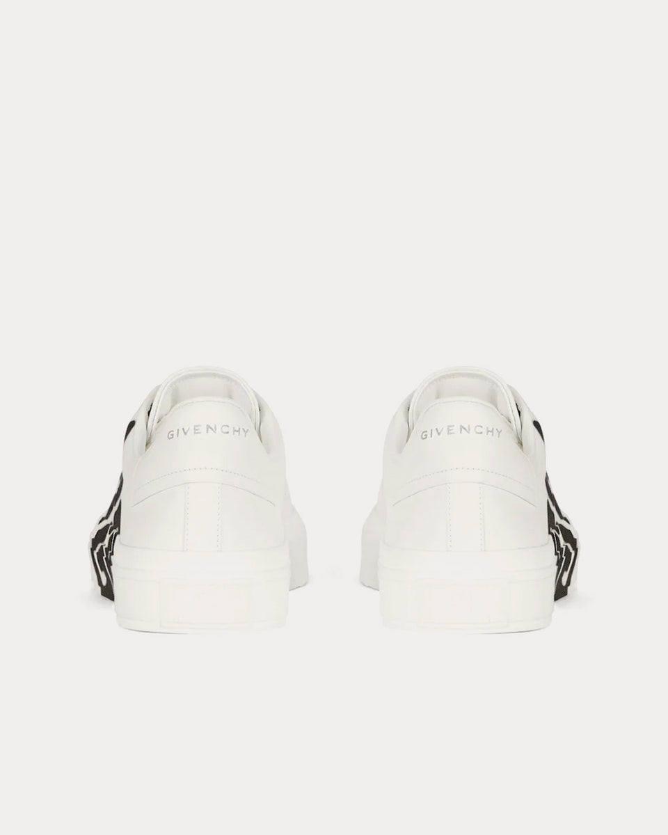 Givenchy City Sport in leather with Tag Effect 4G Print White / Black ...