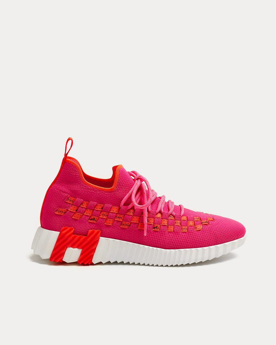 Hermès Flex Rose Framboise / Orange Low Top Sneakers - Sneak in Peace