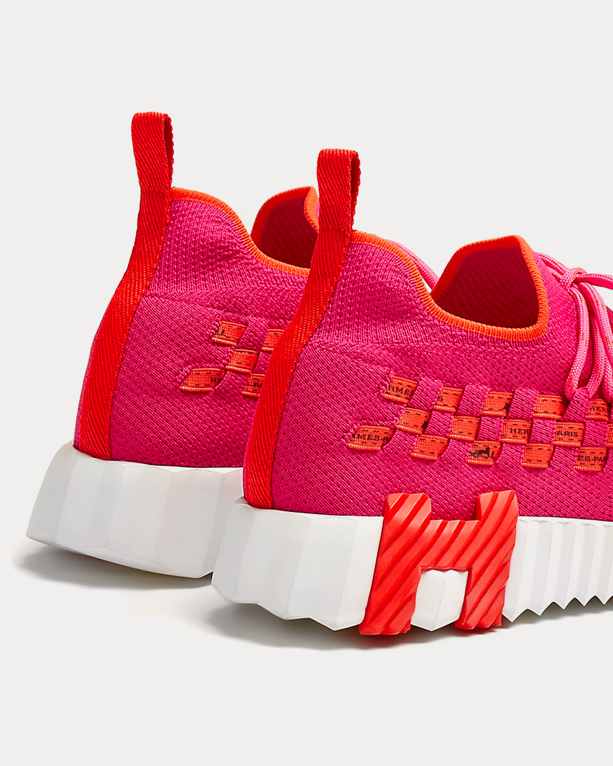 Hermès Flex Rose Framboise / Orange Low Top Sneakers - Sneak in Peace