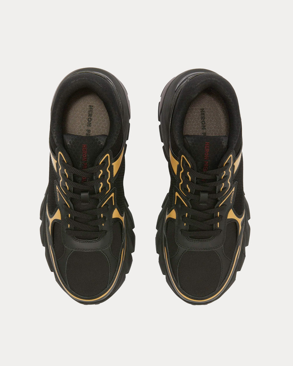 Heron Preston Block Stepper Black / Beige Low Top Sneakers - Sneak in Peace