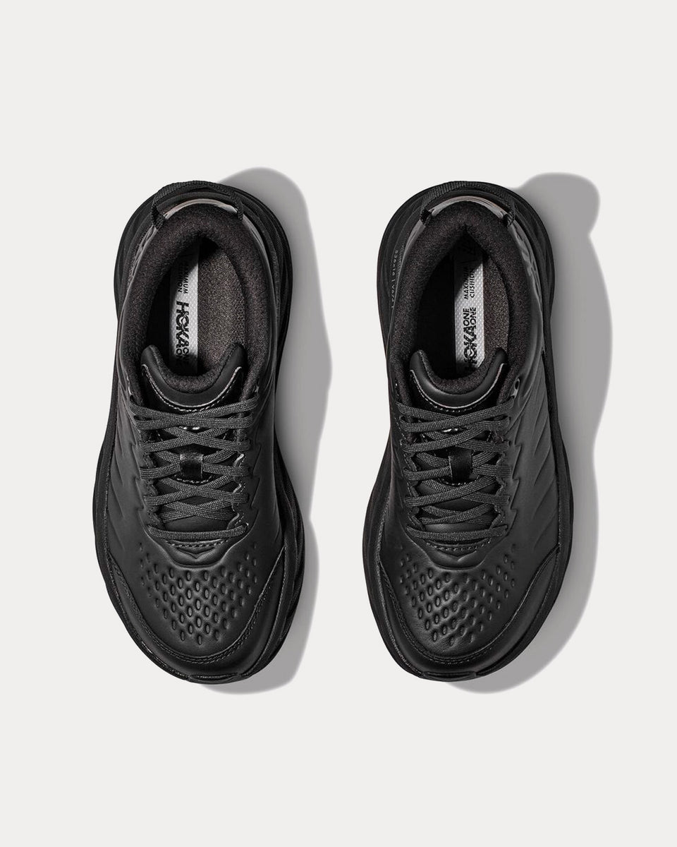 Hoka Bondi SR Black / Black Running Shoes - Sneak in Peace