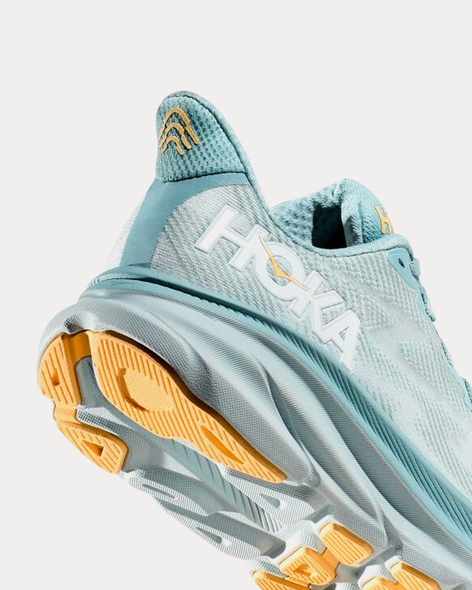 Hoka Clifton 9 Cloud Blue / Ice Flow Running Shoes - Sneak in Peace
