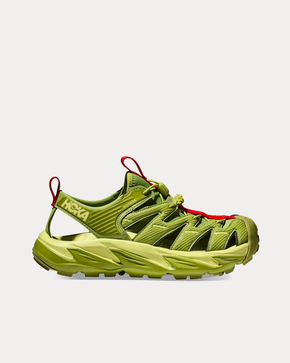 Hoka Hopara Dark Citron / Luminary Green Slip On Sneakers - Sneak in Peace