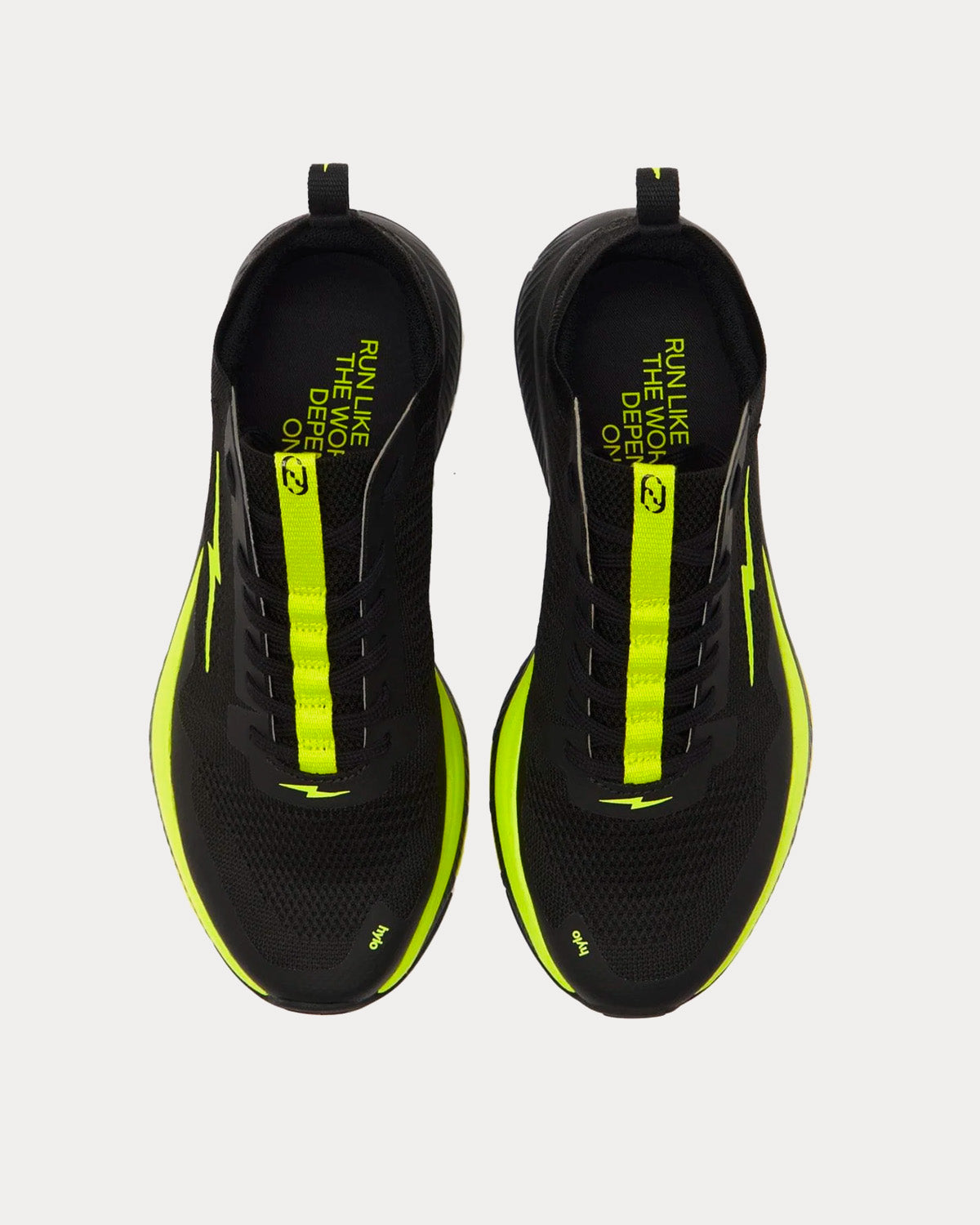 Hylo Run Black / Solar Running Shoes - Sneak in Peace