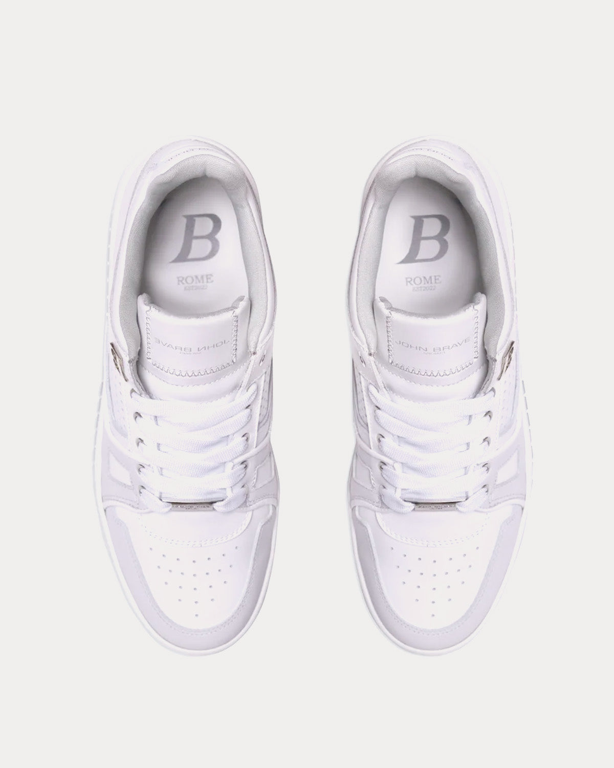 John Brave Rome White Low Top Sneakers - Sneak in Peace