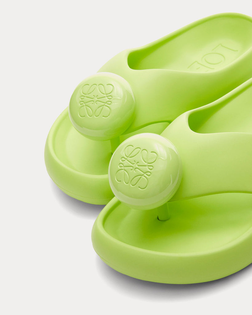 Loewe x Paula's Ibiza Bubble Thong Slide Light Foam Rubber Lime Slip ...