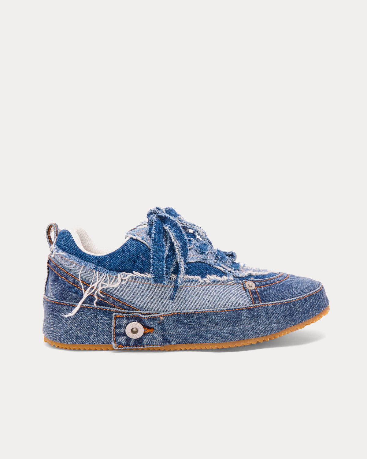 Loewe Women's Deconstructed Sneaker in Denim Washed Denim Low Top ...