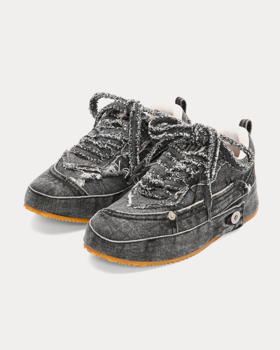 Loewe Deconstructed Sneaker in Denim Washed Grey Low Top Sneakers ...