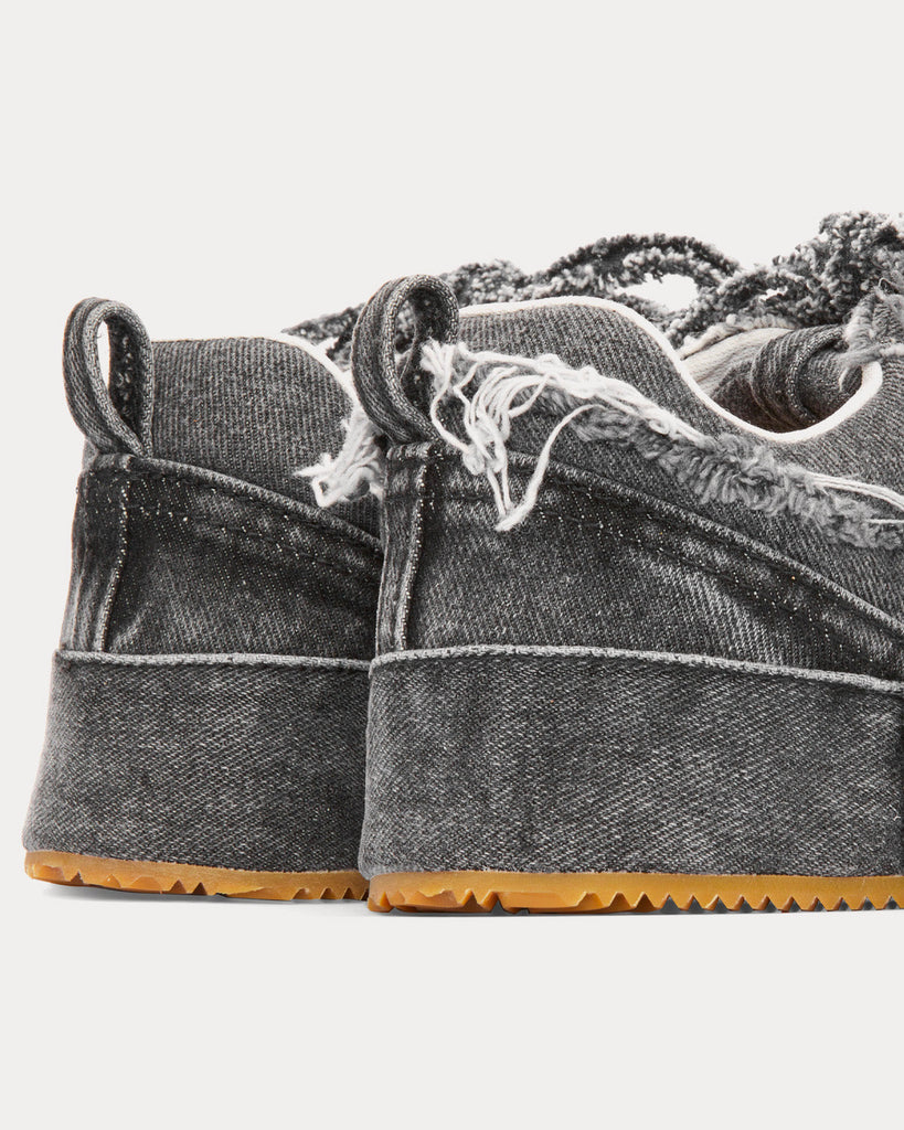 Loewe Deconstructed Sneaker in Denim Washed Grey Low Top Sneakers ...
